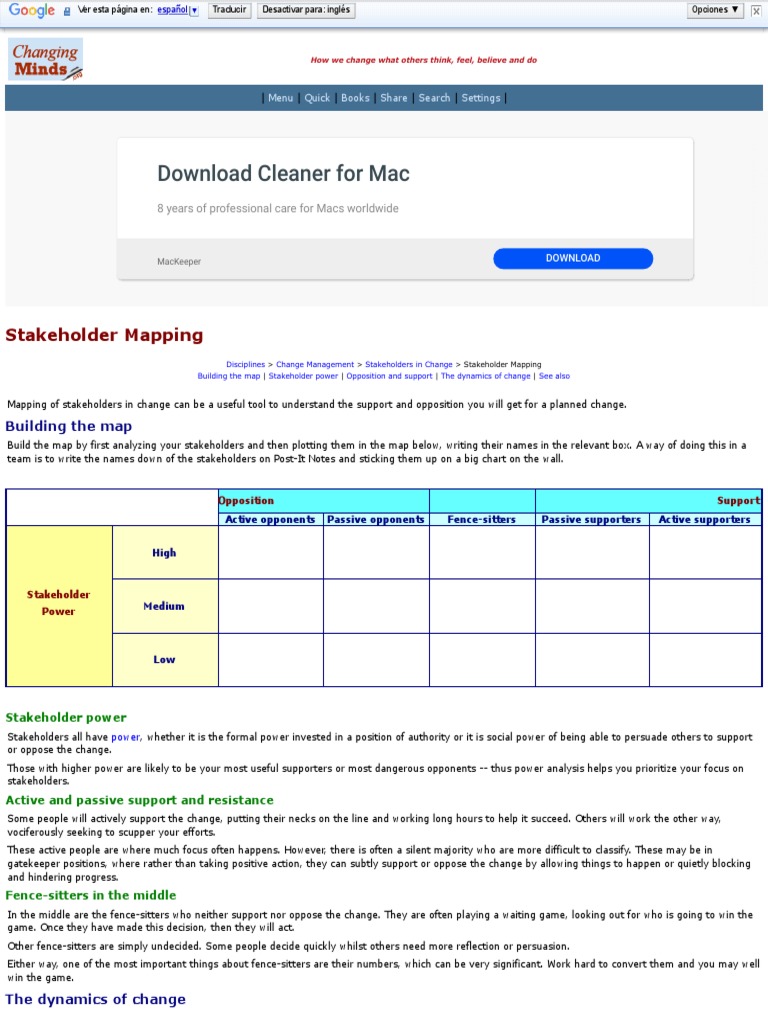 Stakeholder Mapping | PDF | Negotiation | Leadership