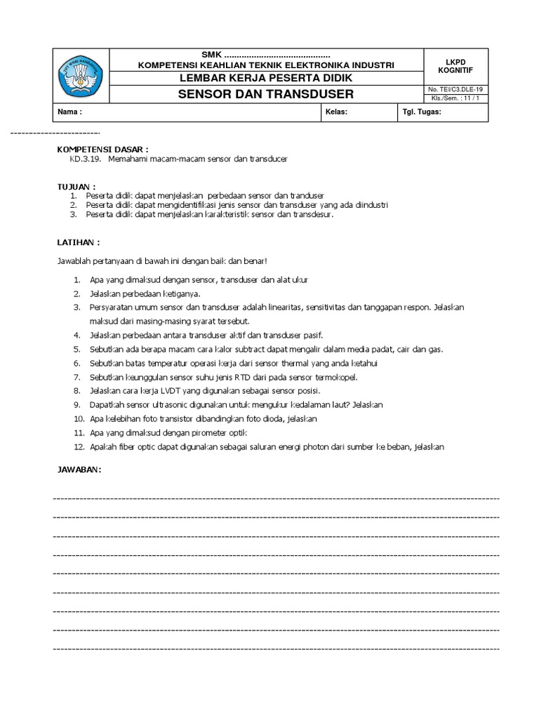 3 - LKPD Dle KD 19 | PDF | Teknologi & Rekayasa