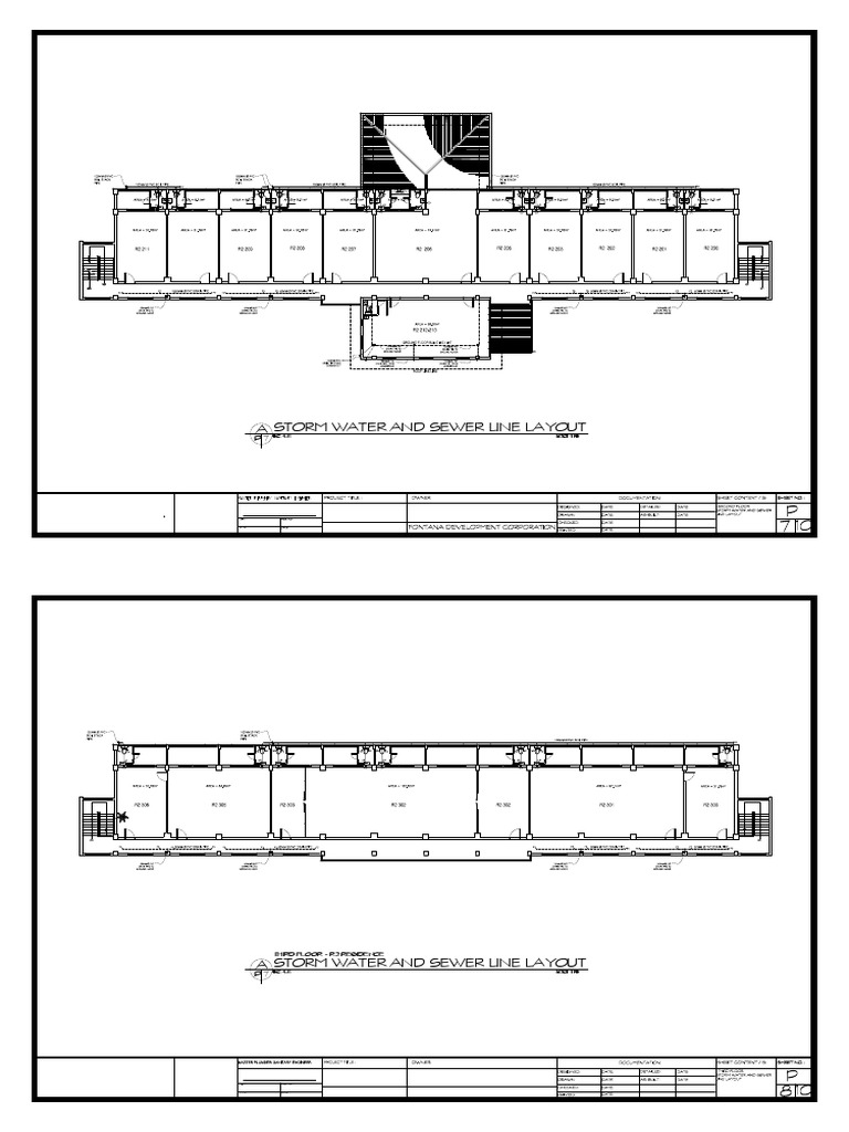 StormWater&SewerlINE Layout Sample PLAN PDF | PDF | Stormwater | Storm ...