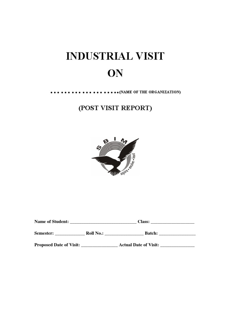 Post-Industrial Visit Template | PDF | Operations Management | Economies