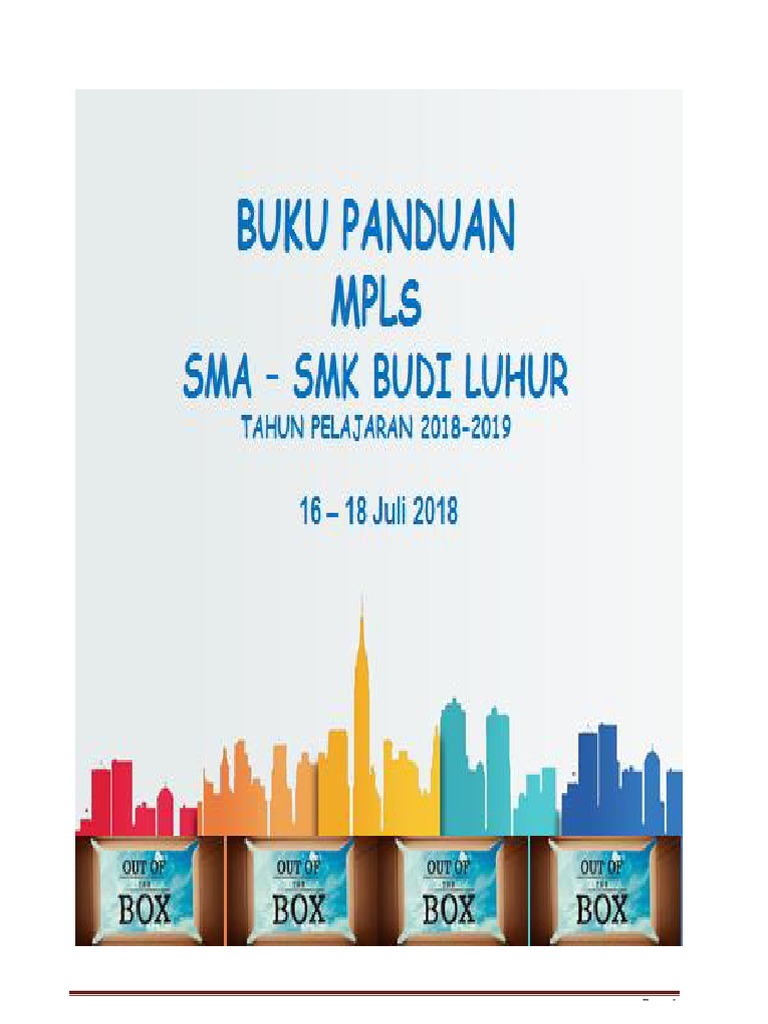 Panduan MPLS 2018-2019 SMA/SMK | PDF