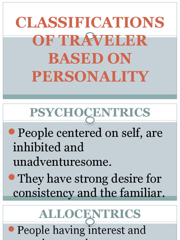 Classification of Traveler | PDF