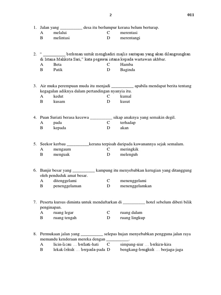 Soalan Pra UPSR Pemahaman | PDF