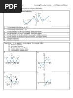 Increasing and Decreasing Functions - Worksheet | PDF | Function (Mathematics) | Interval ...