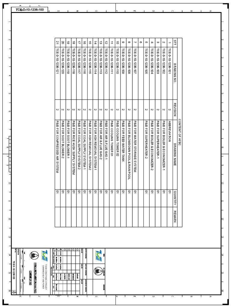 P Id Boiler Drawing Pdf Boiler Gases