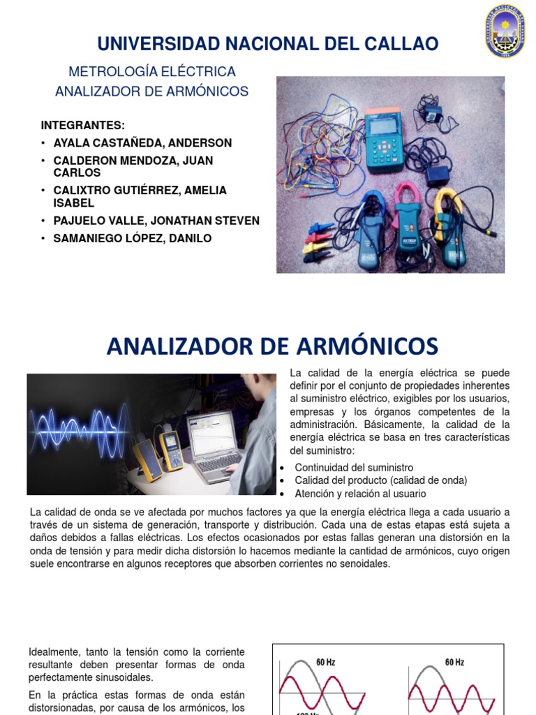 Analizador de Armonicos | PDF | Armónico | Corriente eléctrica