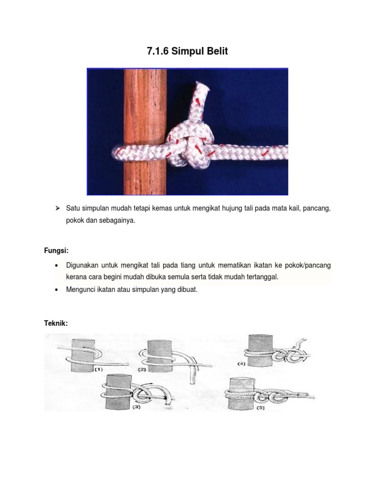 Fungsi dan Teknik Simpul Belit | PDF | Griya & Taman | Sains & Matematika