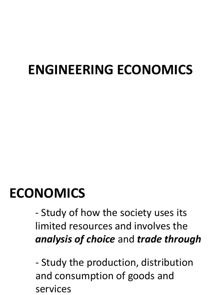 Engineering Economics Principles Explained | PDF | Economics | Cost