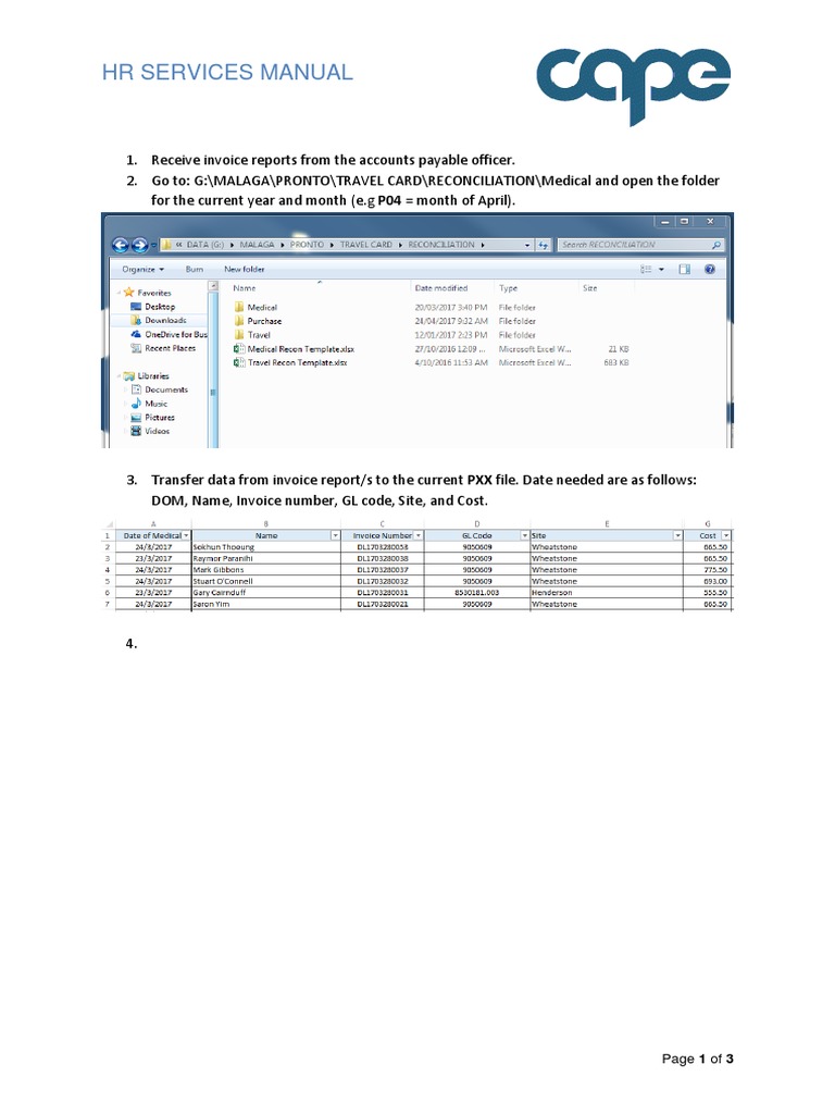 HR Services Manual - Template | PDF | Accounts Payable | Computer Data
