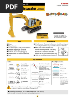 Hydraulic Excavator Papercraft Guide | PDF