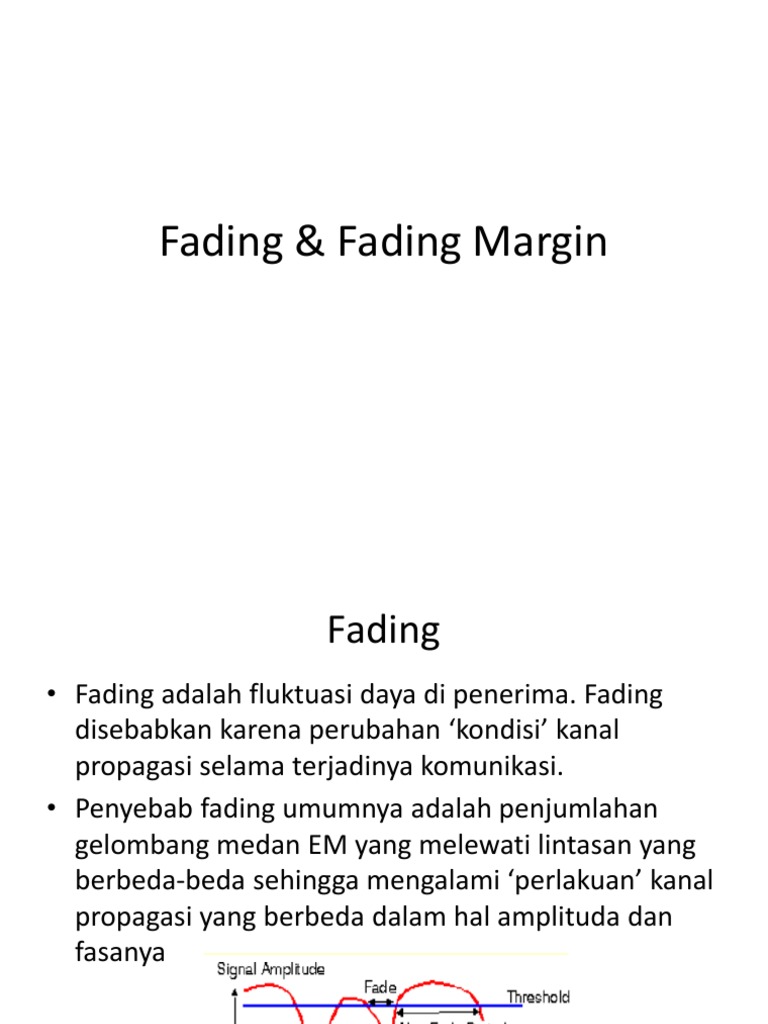 Modul 6 Fading & Fading Margin | PDF