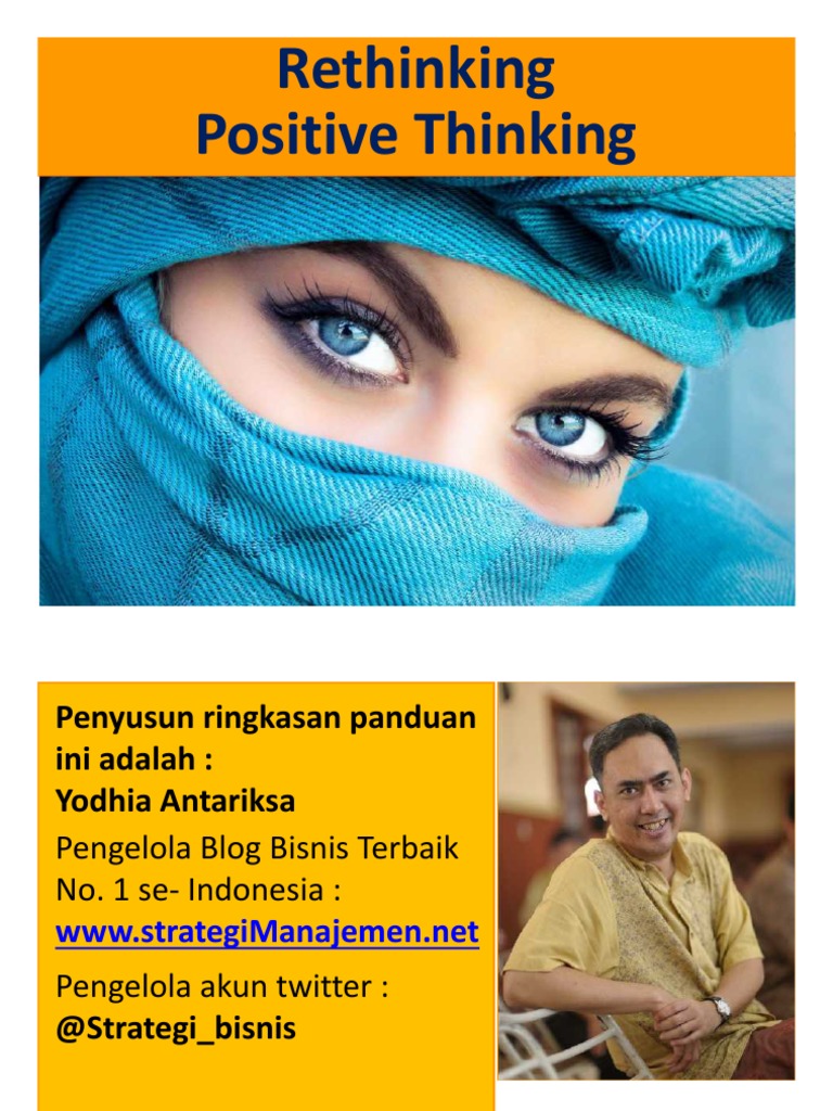 Rethinking Positive Thinking | PDF