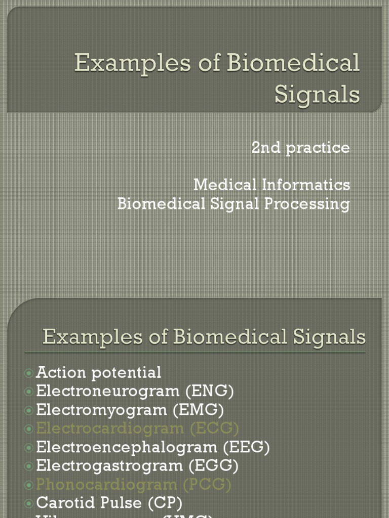 Sources of Biomedical Signals | PDF | Action Potential ...