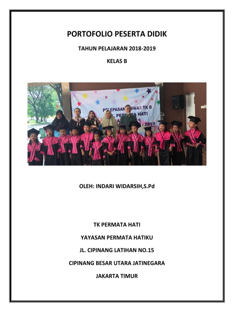 Portofolio Anak TK B | PDF
