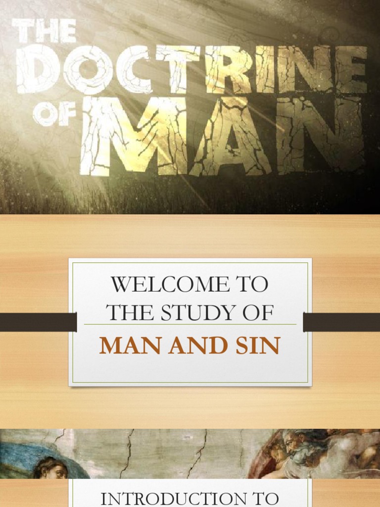 Lesson 1 - An Introduction To Man and Sin | PDF | God | Theology
