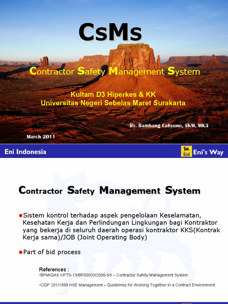 Materi CSMS LSP | PDF | Drilling Rig | Oil Well