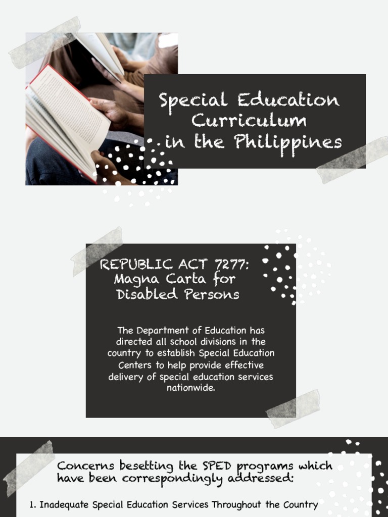 Special Education Curriculum in The Philippines | PDF | Special ...