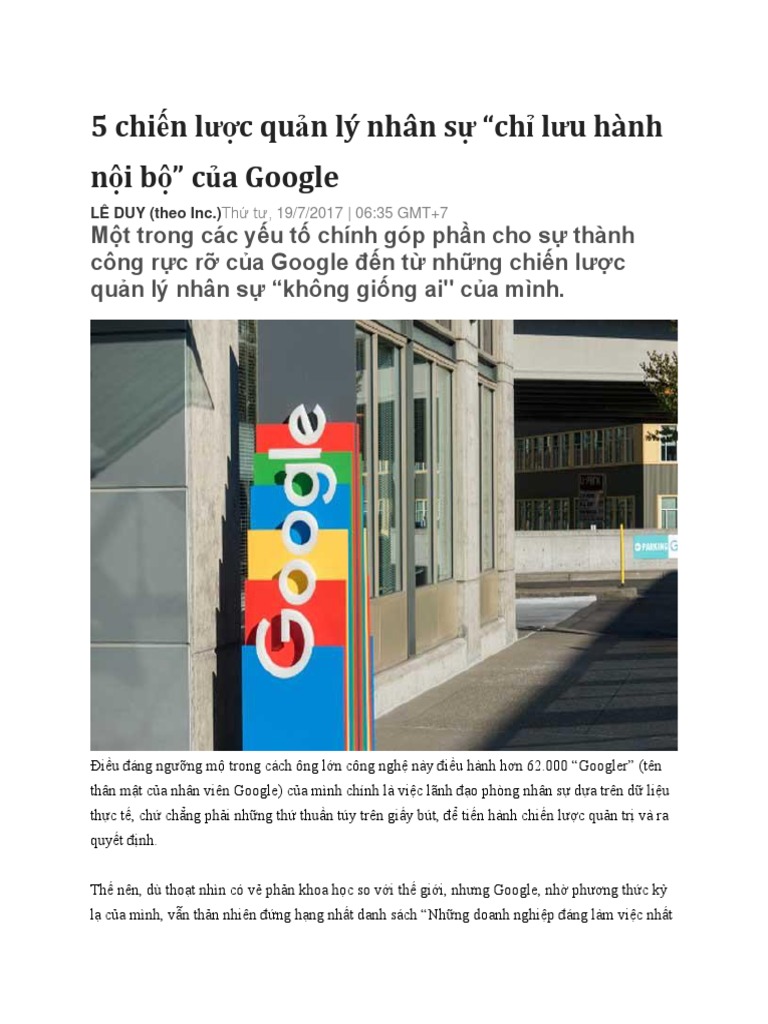 Google - Strategy | PDF