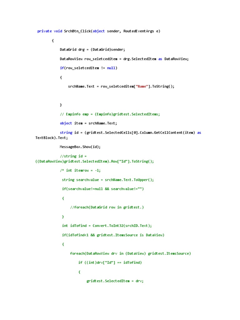 Private Void Object: "Name" | PDF | Computer Programming | Software Engineering