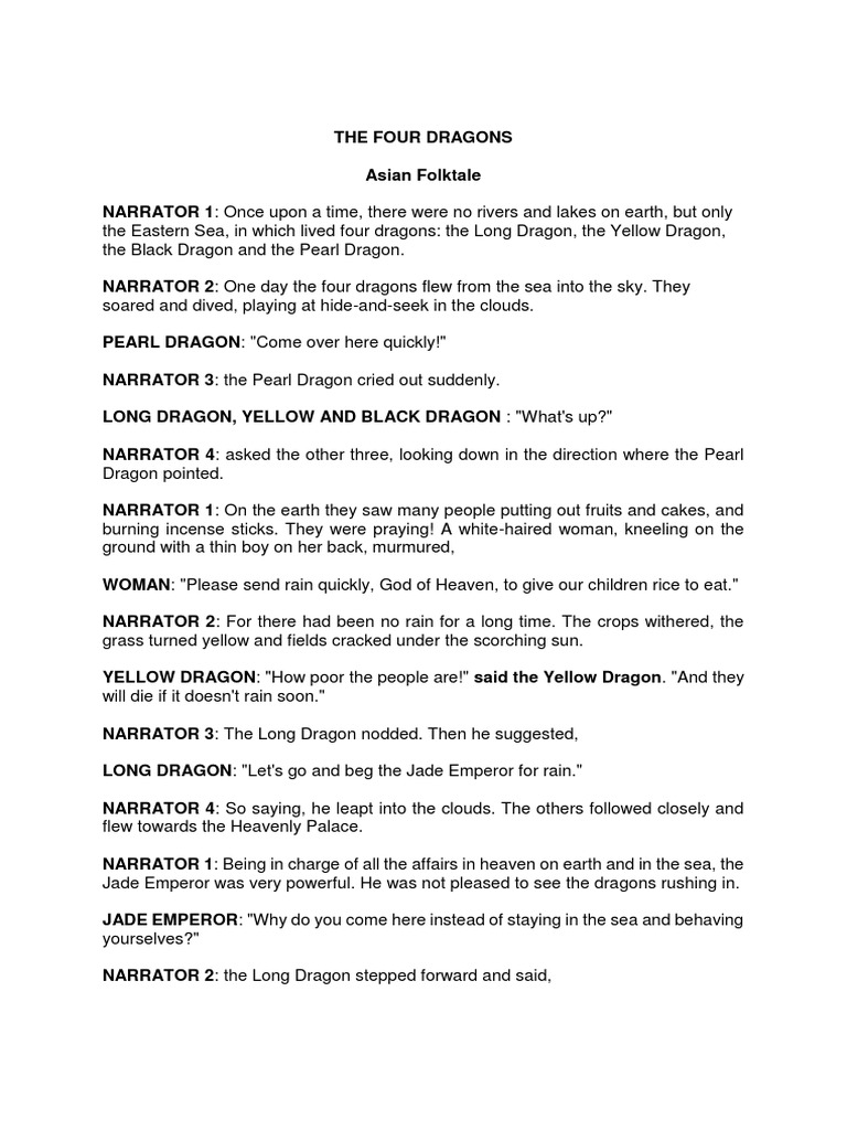 The Four Dragons | PDF | Dragon | Nature