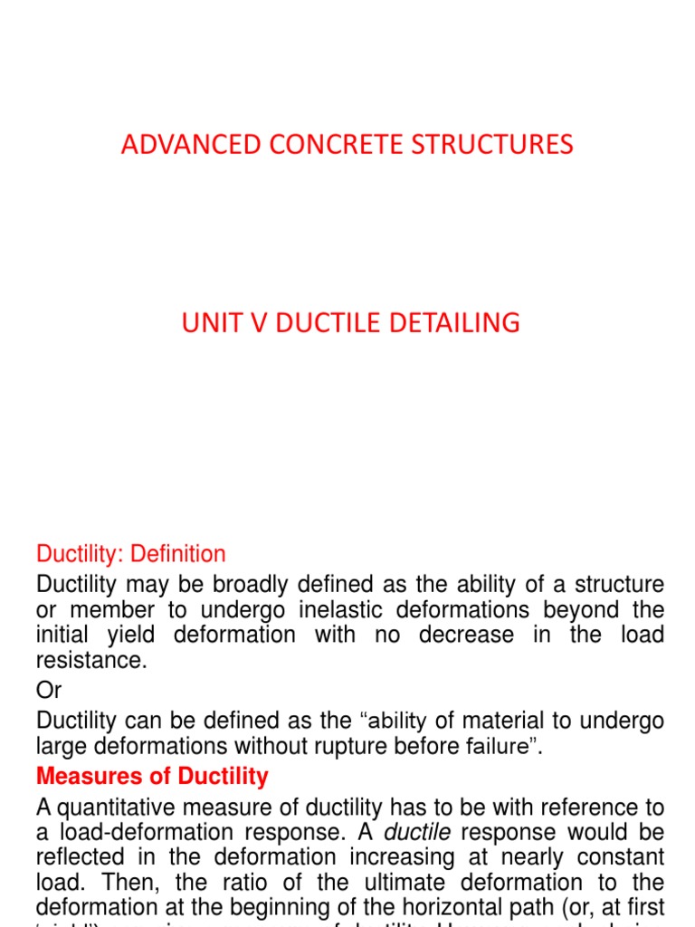 Ductility by Chinnaraju | PDF | Deformation (Engineering) | Ductility