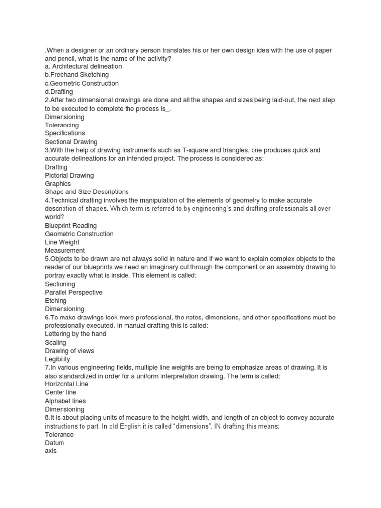 TLE Tech Draw | PDF | Technical Drawing | Geometry