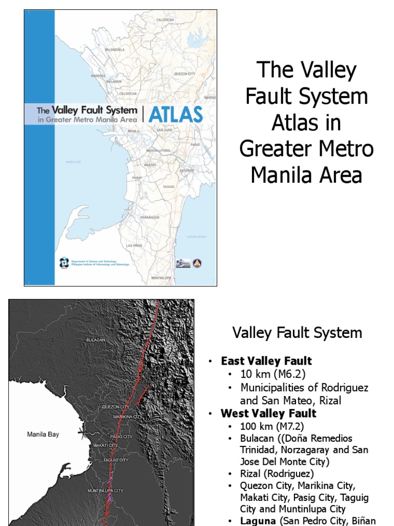 The Valley Fault System (VFS) Atlas in Greater Metro Manila Area: A ...