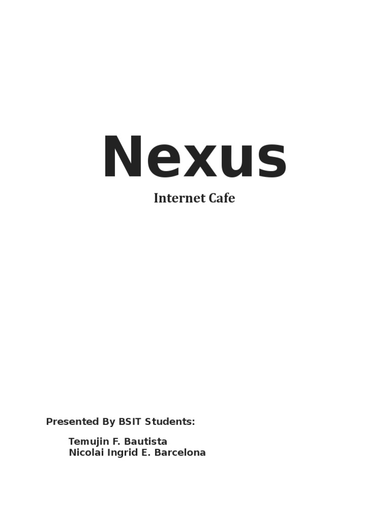 Nexus Cafe | PDF | Personal Computers | Printer (Computing)