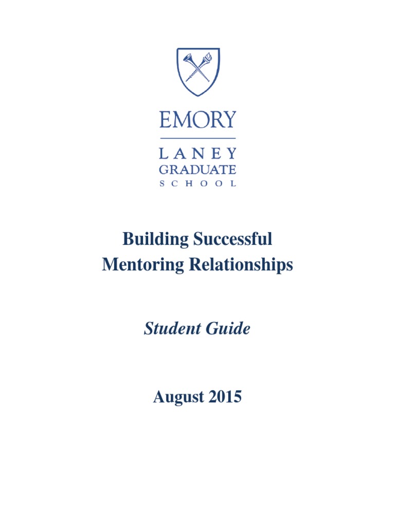 Mentoring Guide for Graduate Students | PDF | Mentorship | Graduate School
