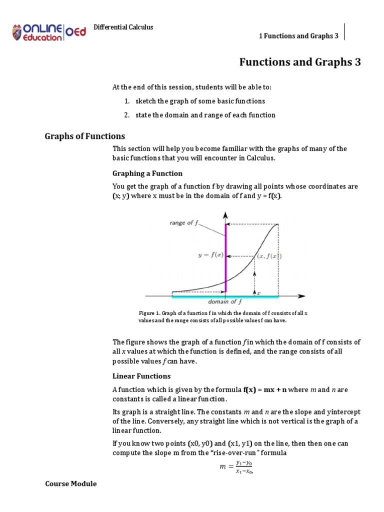 Functions and Graphs 3 | PDF | Trigonometric Functions | Function ...