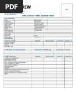 CV Form For Seaman | PDF | Ships | Sailor