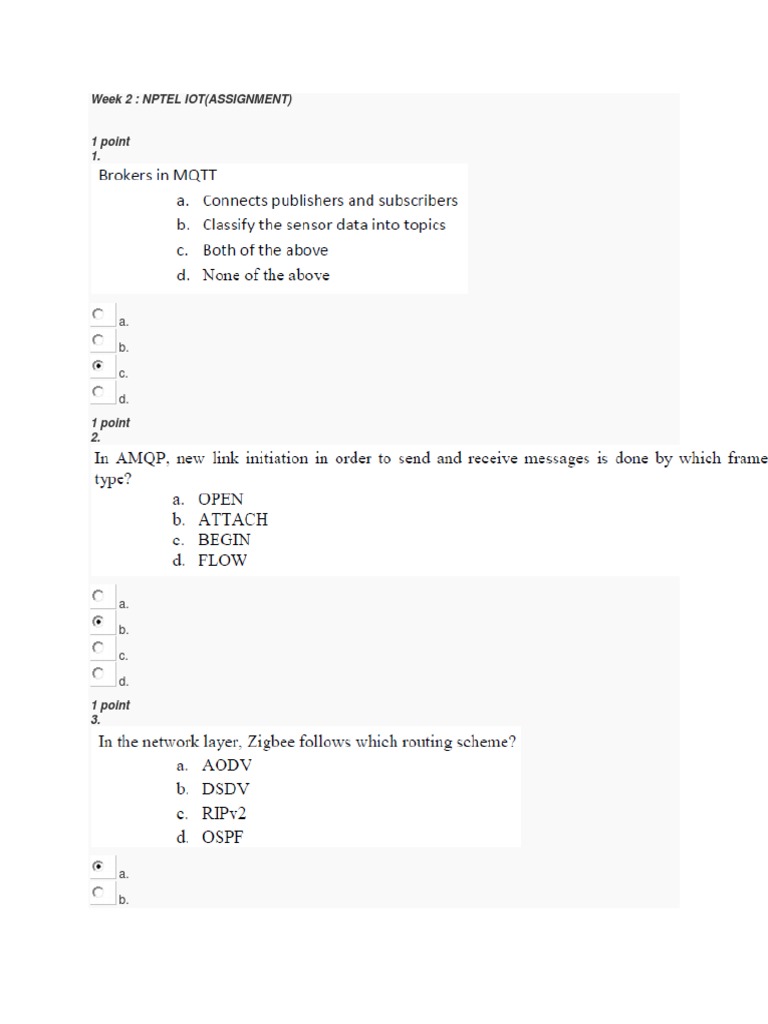 Week 2-IOT Assignment | PDF
