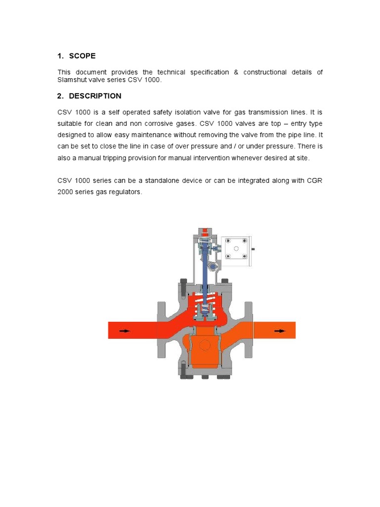 Slam Shut | PDF | Valve | Gas Technologies