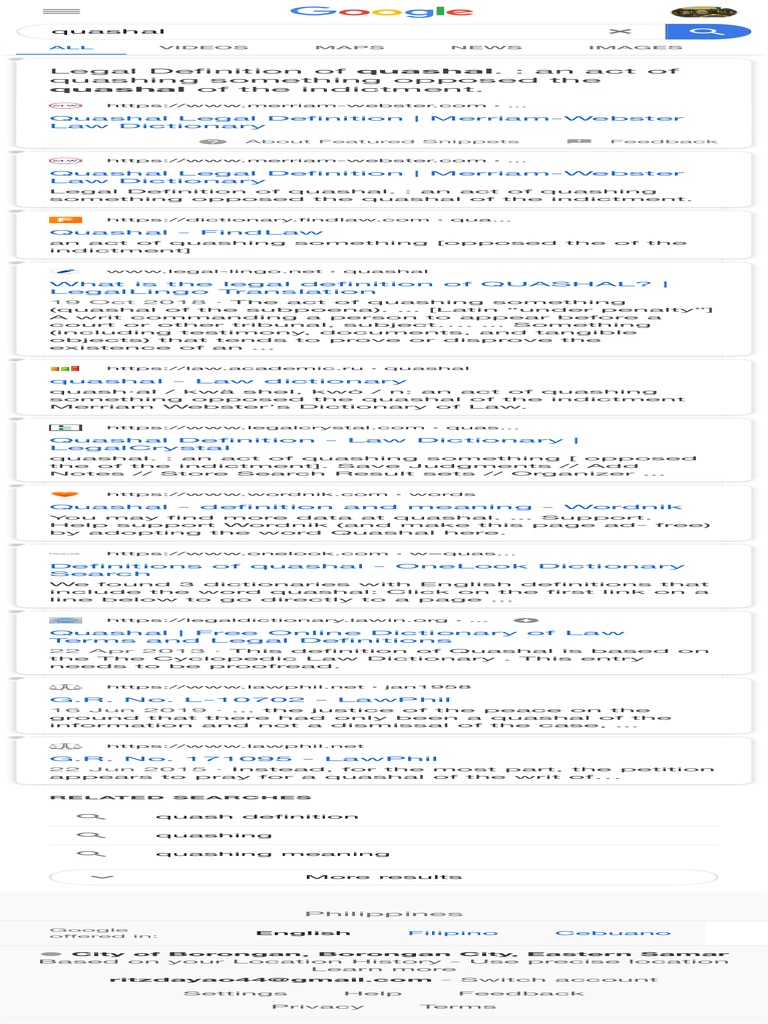 Legal Definition of Quashing Something Opposed The: Quashal.: An Act of ...