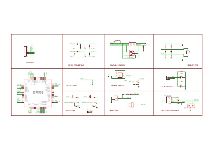SIM808 Circuit and Connection Guide | PDF