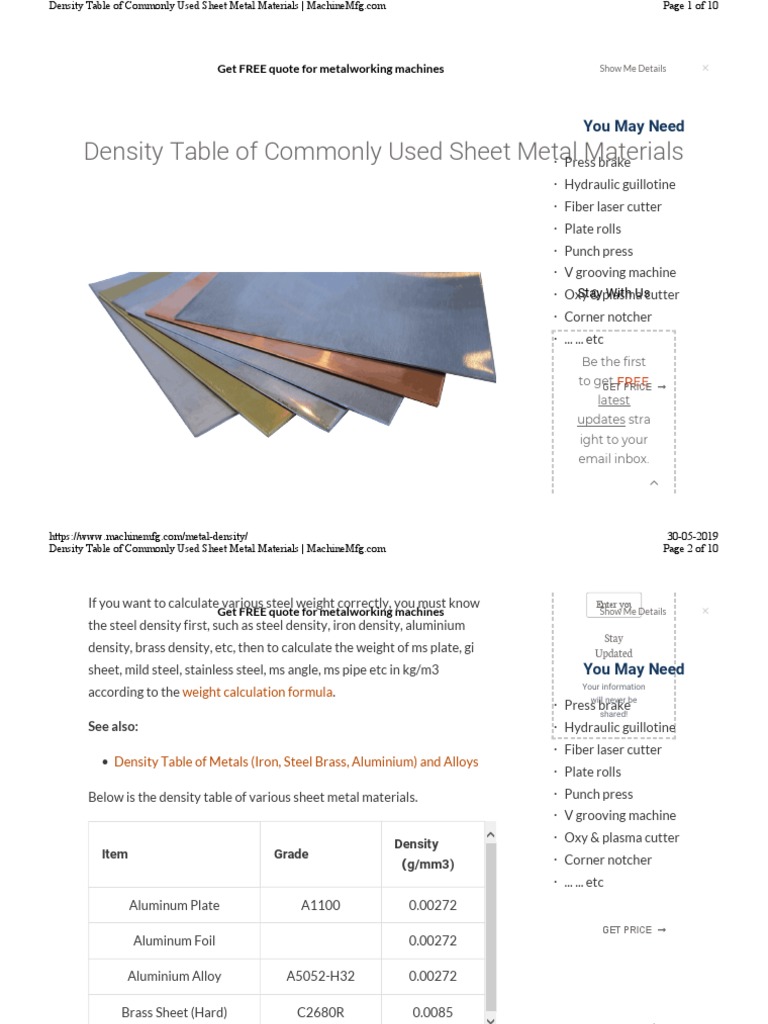 SPCC | PDF | Sheet Metal | Metalworking