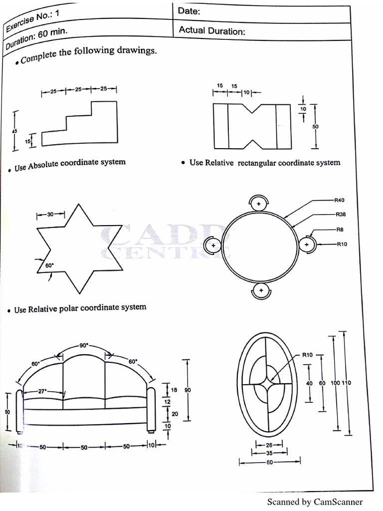 Autocad Examples PDF | PDF