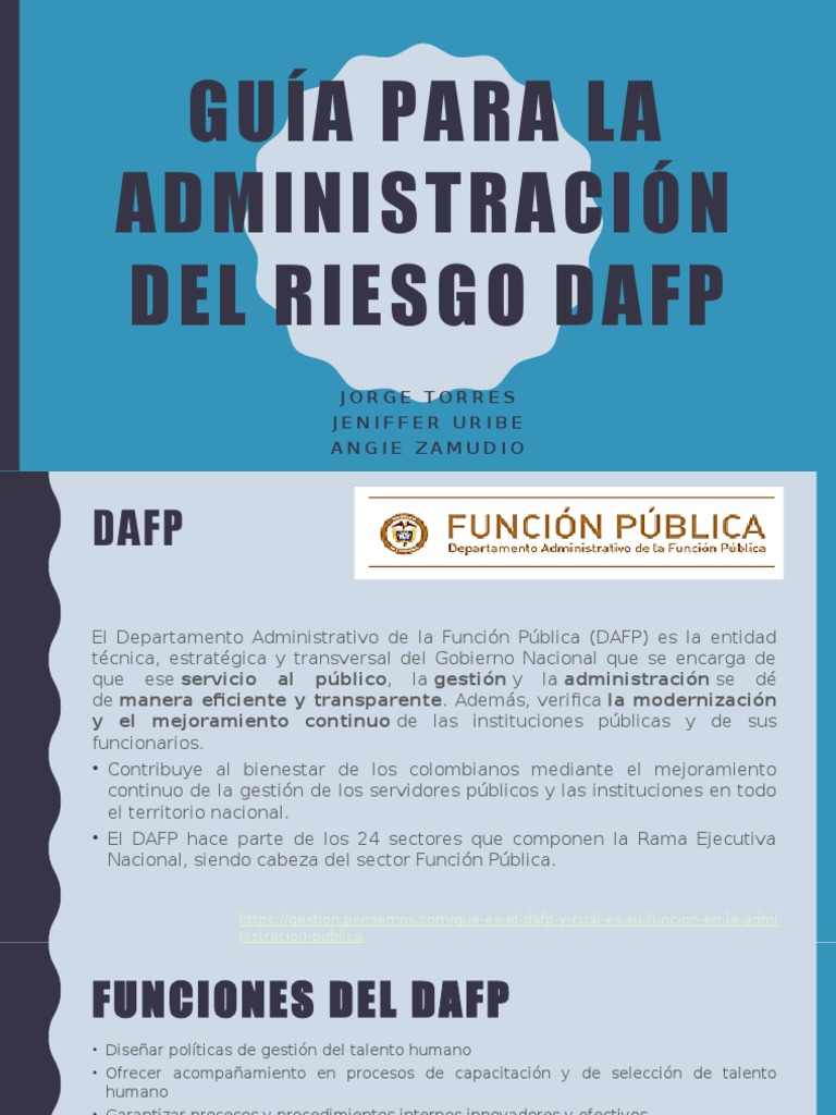 Guía DAFP: Gestión de Riesgos Públicos | PDF | Administración Pública ...