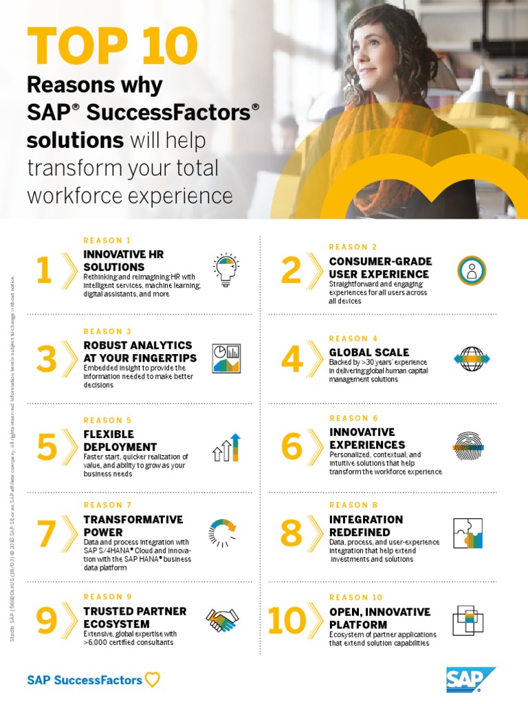 Top 10 Reasons Why Sap Successfactors Solutions Infographic | PDF | Sap ...