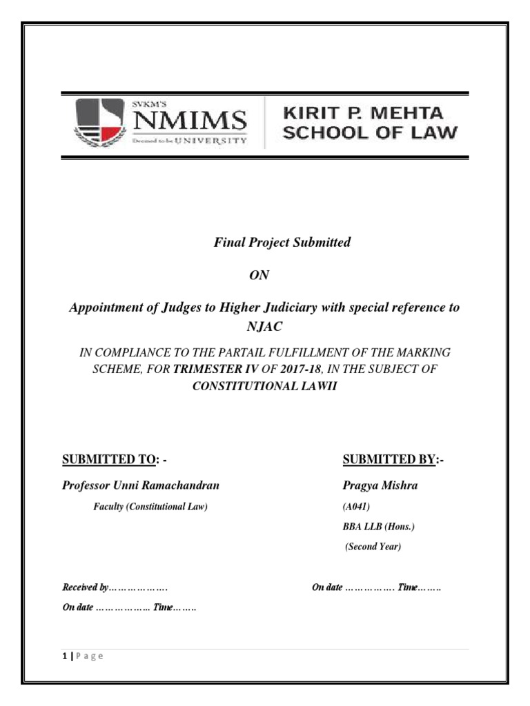 NJAC and Collegium System | PDF | Supreme Court Of India | Supreme Courts