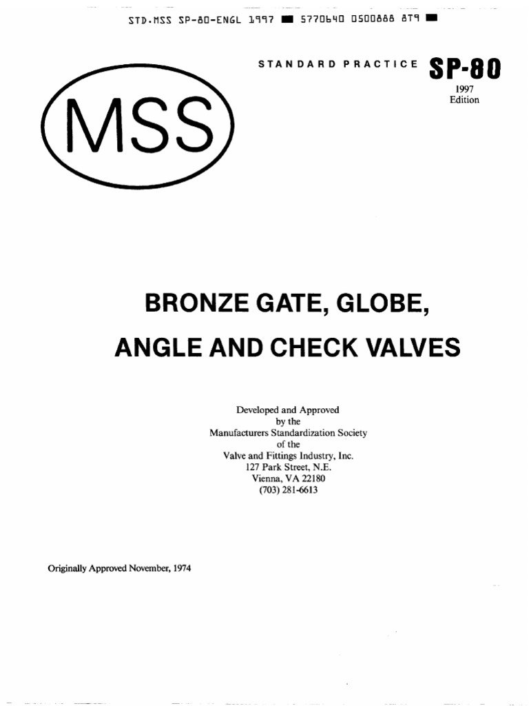 MSS SP-80 Information Overview | PDF