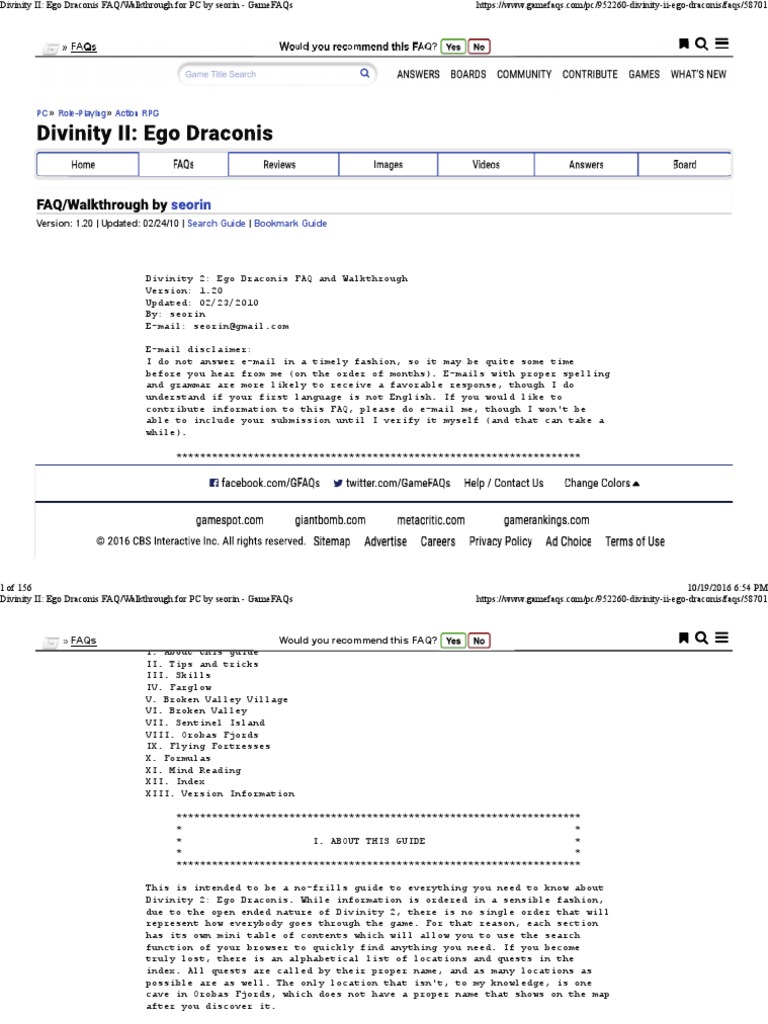 Divinity II - Walkthrough | PDF | Strategy Guide | Leisure