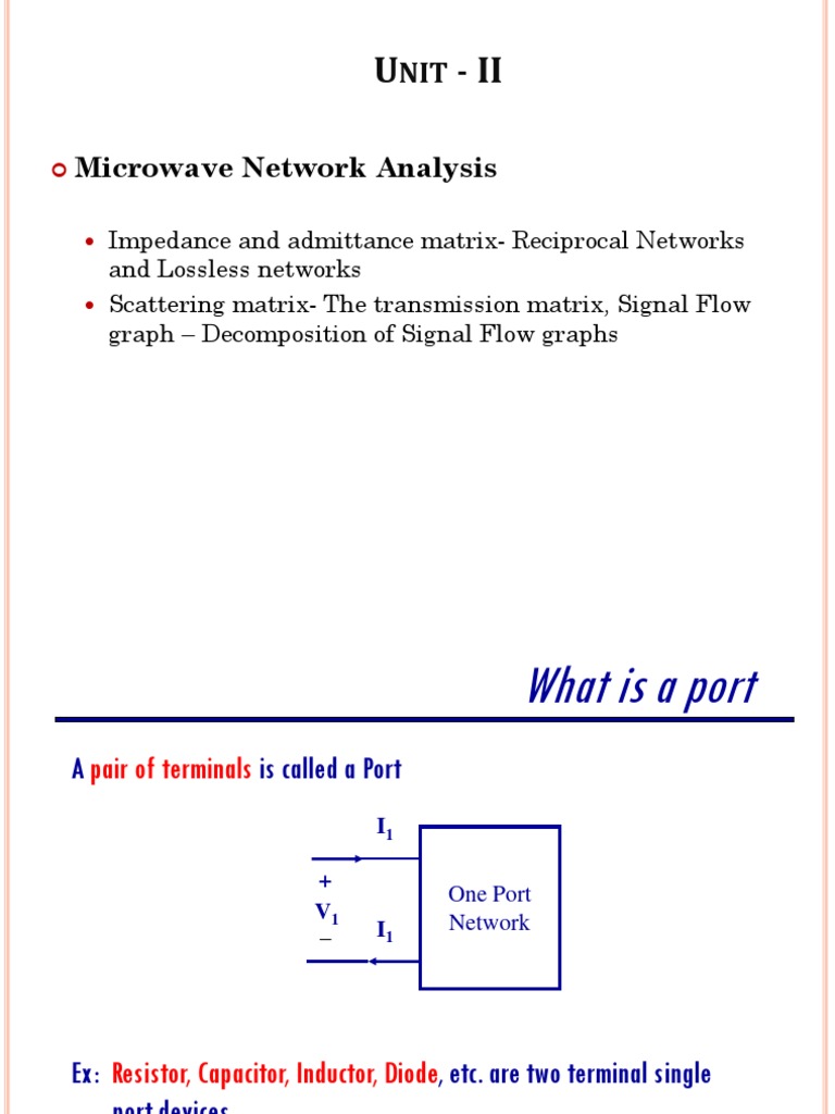 5-S MATRIX PROPERTIES PROOF SIGNAL FLOW GRAPH-17-Jul-2019Material - I ...