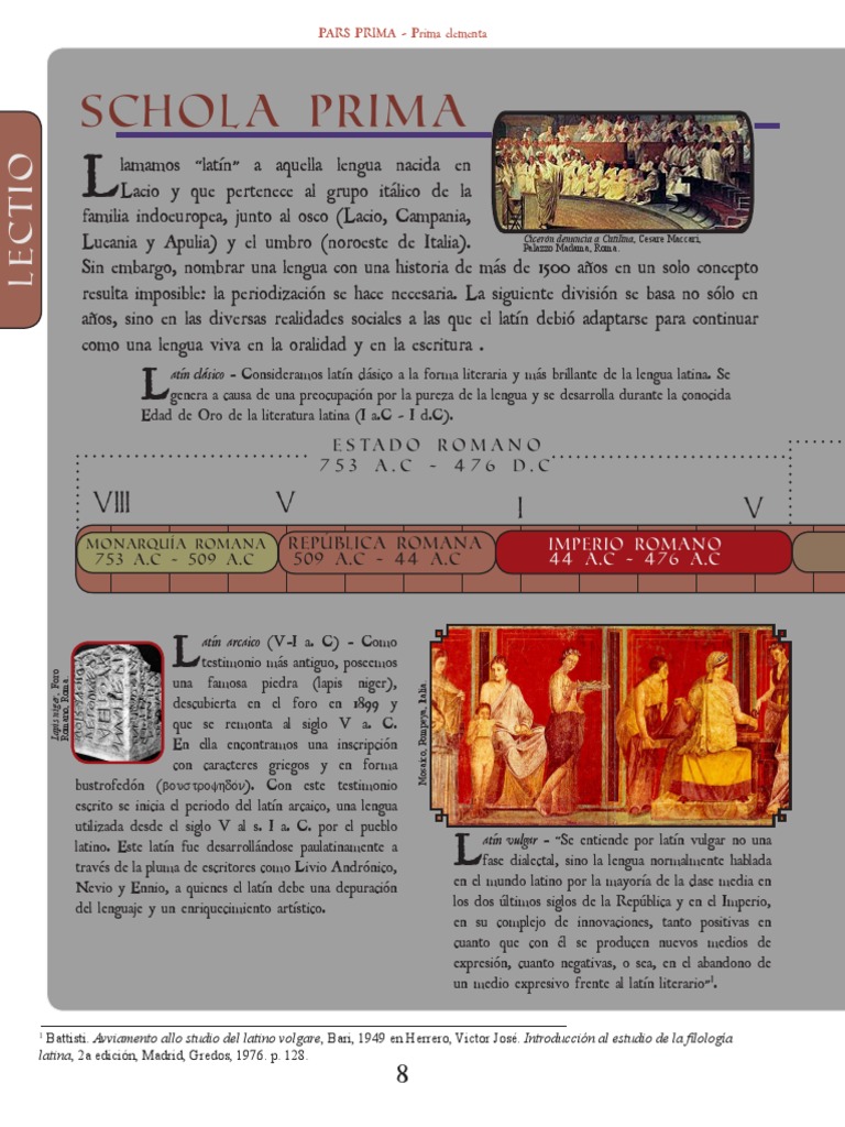 Evolución del Latín a lo Largo de la Historia | PDF | latín | Edades medias