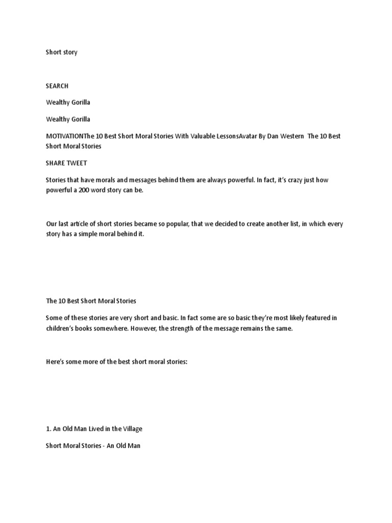 Short Story-WPS Office | PDF | General Fiction