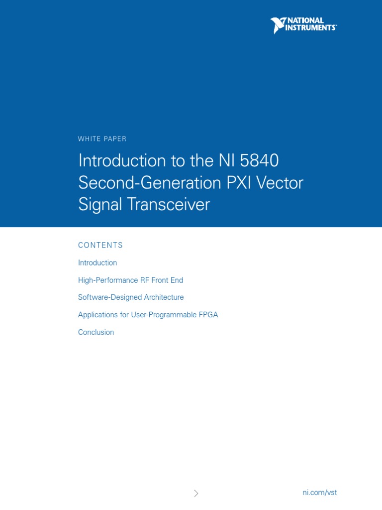 VST White Paper IA PDF | PDF | Field Programmable Gate Array | Mimo