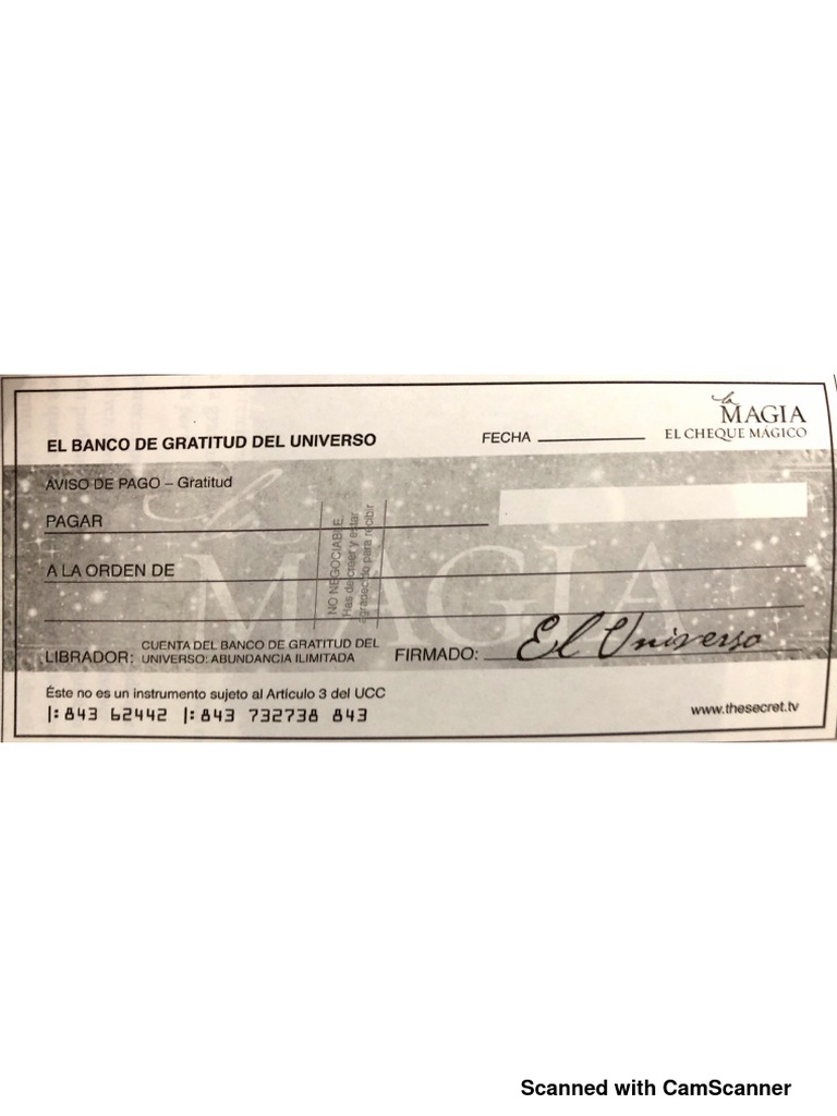 El Cheque Mágico | PDF