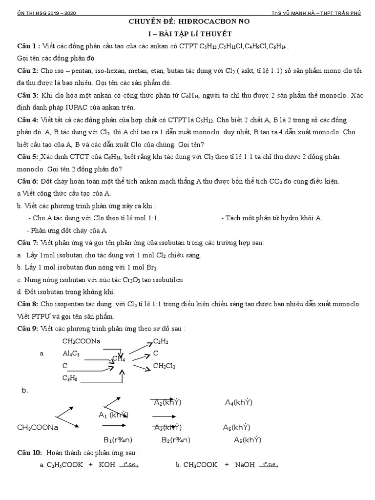 Chuyên Đề - Ankan | PDF