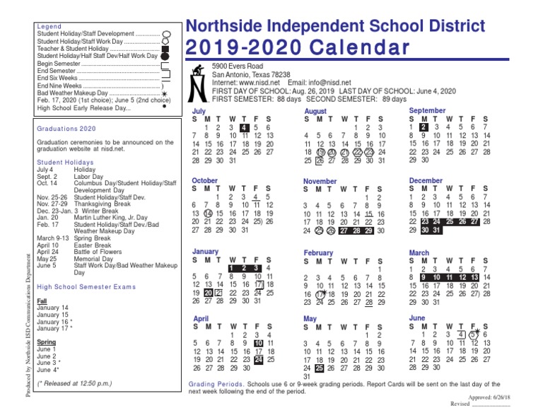 Calendar Landscape 2019 2020 | PDF | Academic Term | Observances