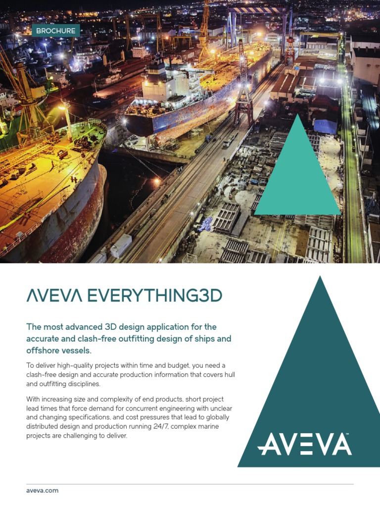 Brochure AVEVA E3D For Marine 11-18 | PDF | 3 D Modeling | Design